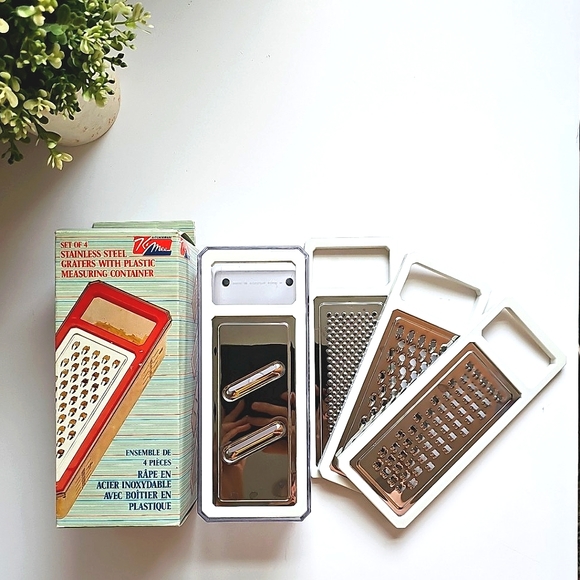 Ki Mee | Kitchen | Kitchenware Ki Mee Set Of 4 Stainless Steel Graters ...